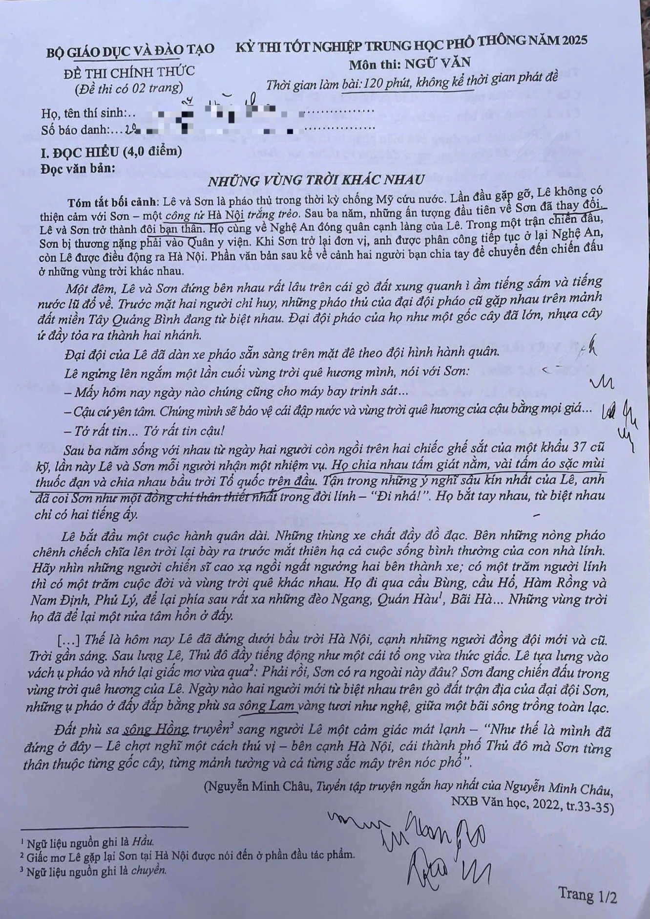 Đề ngữ văn tốt nghiệp THPT 2025 thời sự, phù hợp với kỷ nguyên vươn mình