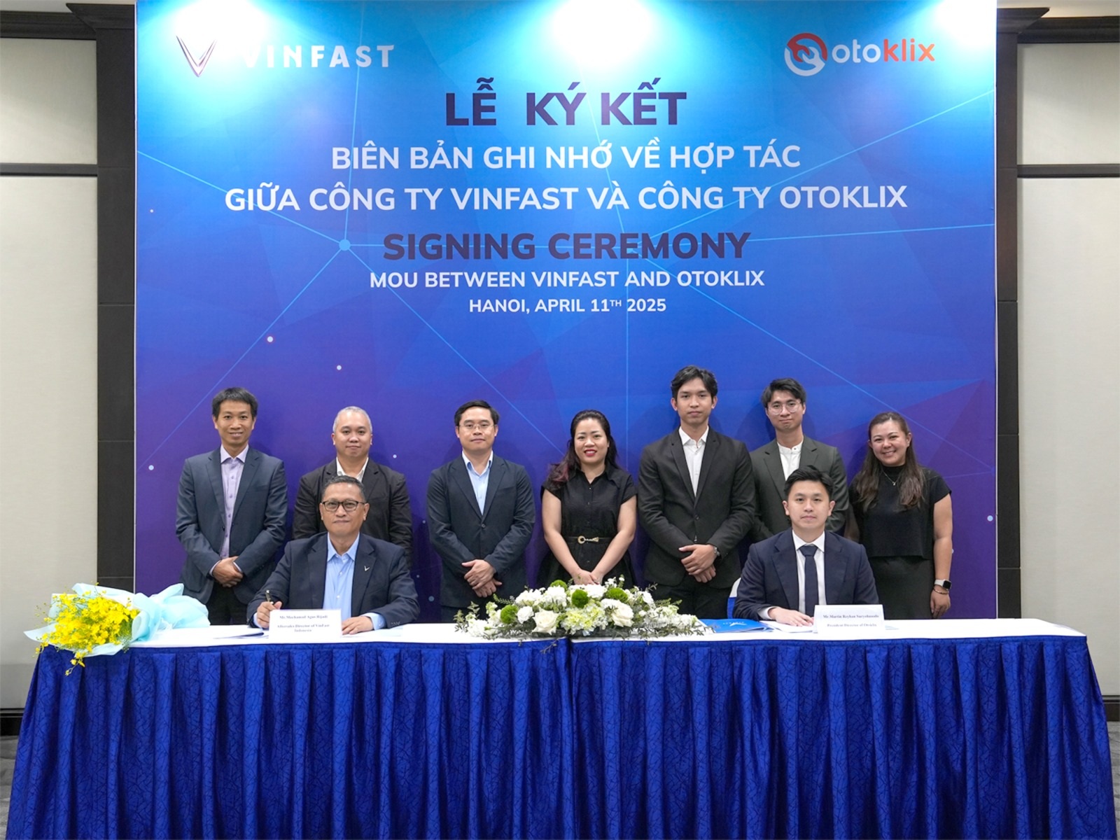 VinFast ký kết hợp tác với PT Oto Klix Indonesia | Báo Dân trí