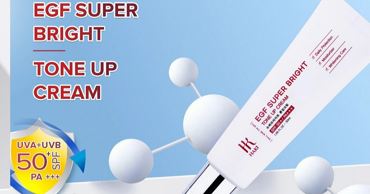 Bảo vệ da với kem chống nắng Haki EGF Super Bright Tone Up Cream | Báo Dân trí
