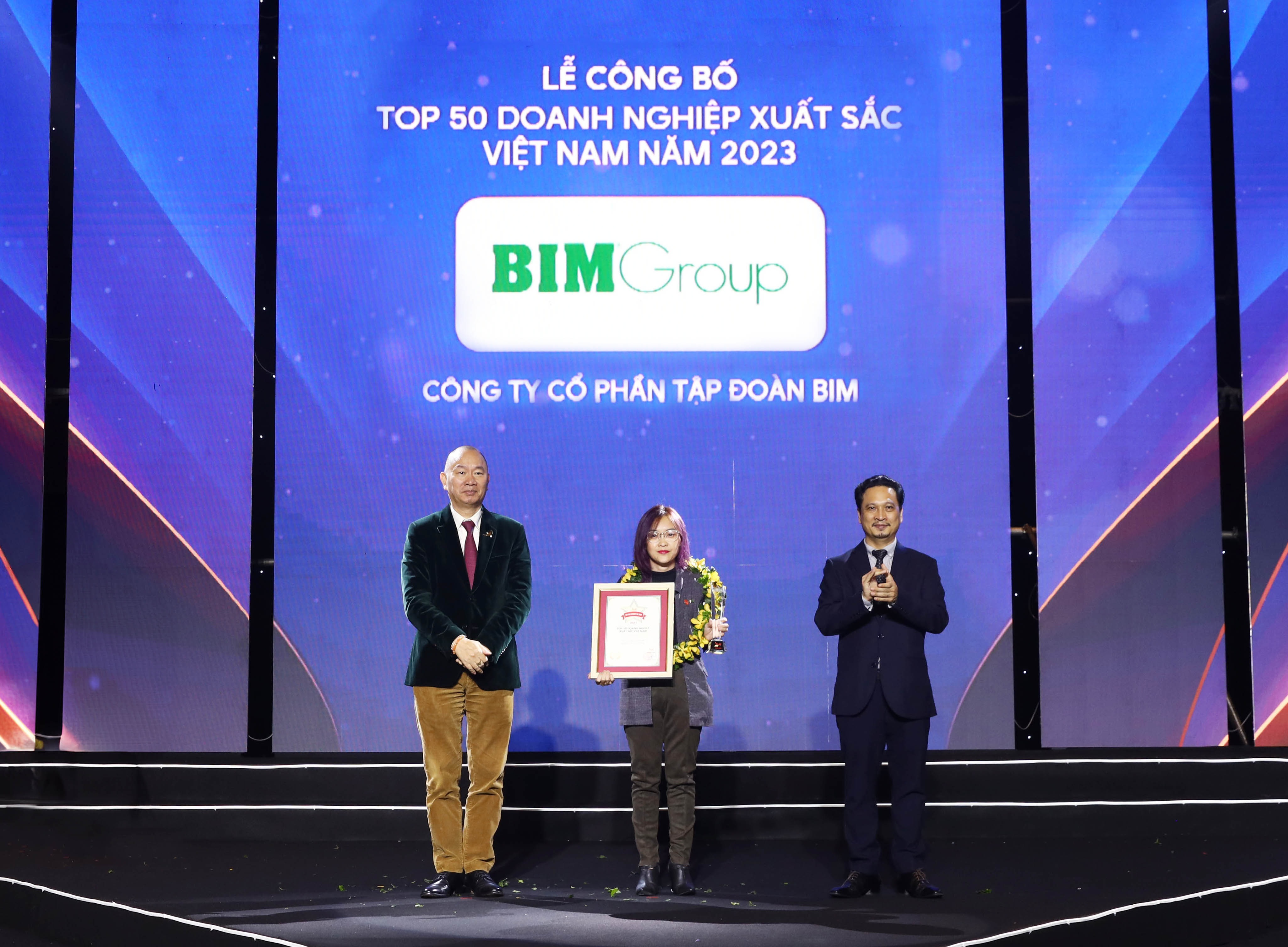 BIM Group tiếp tục được vinh danh trong "Top 50 doanh nghiệp xuất sắc nhất Việt Nam" | Báo Dân trí