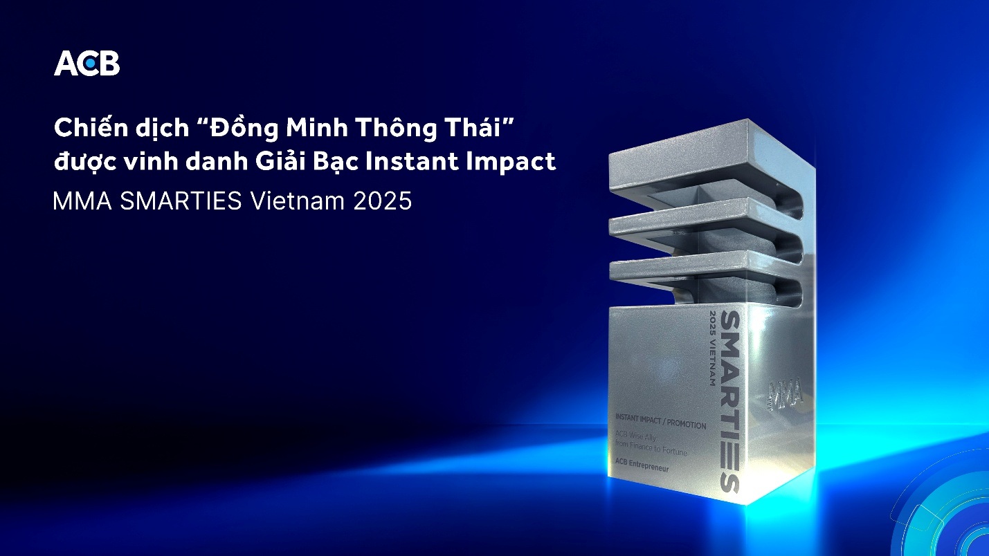 ACB nhận giải Bạc tại MMA SMARTIES Vietnam 2025 với chiến dịch “Đồng minh thông thái” | Báo Dân trí