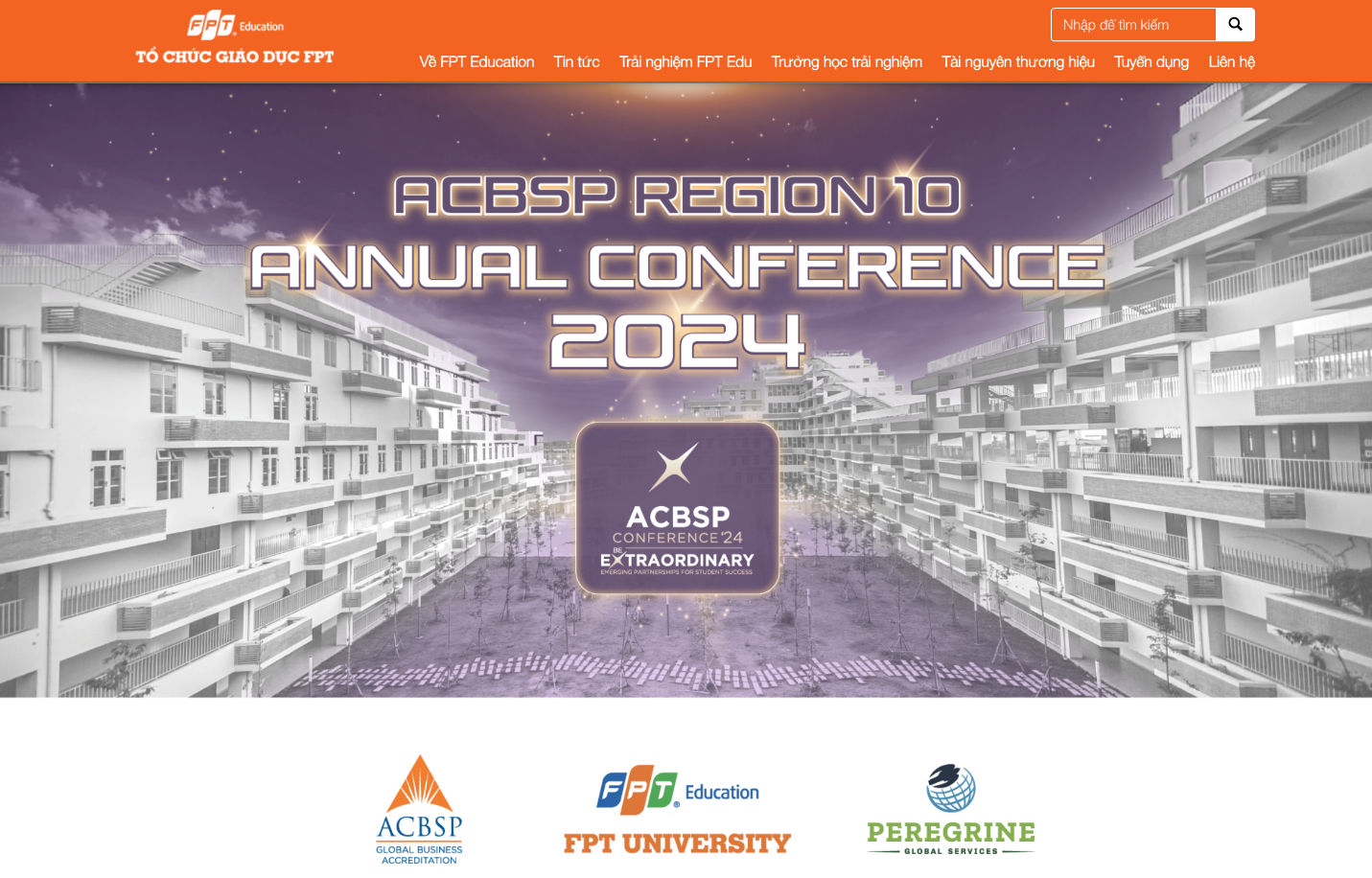 Trường Đại học FPT đăng cai hội nghị ACBSP khu vực 10 năm 2024 | Báo Dân trí