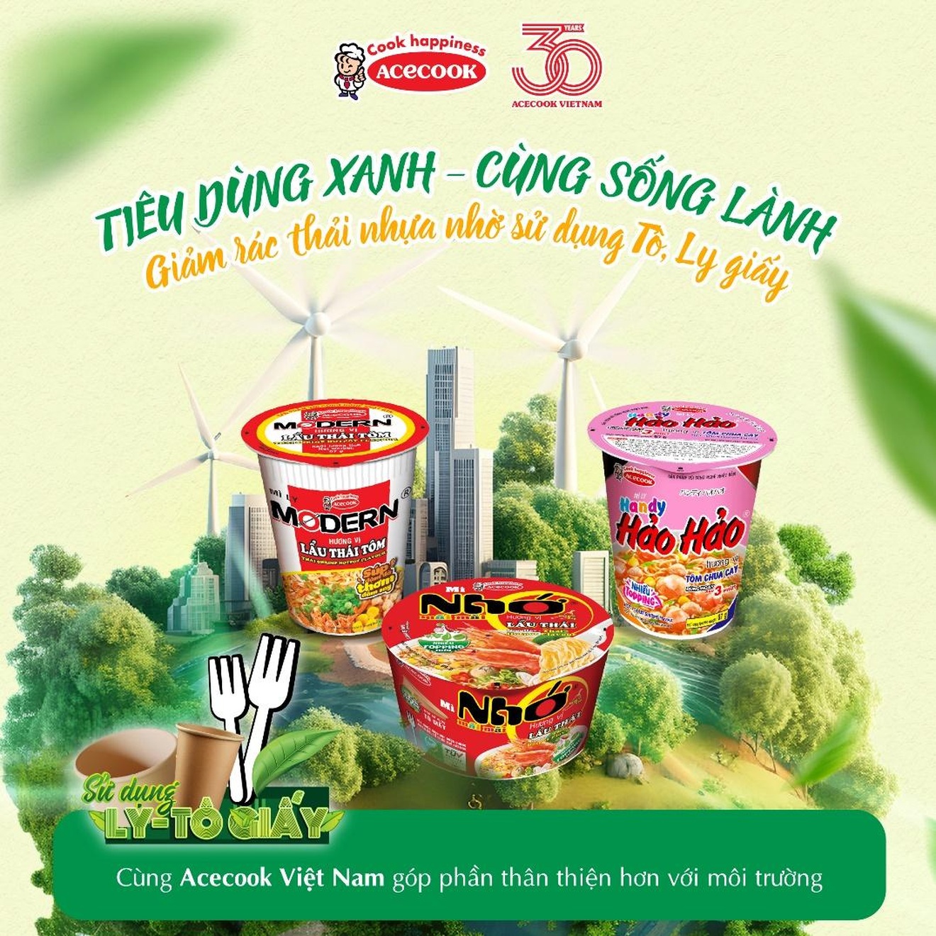 Acecook Việt Nam: 3 thập kỷ phát triển bền vững, chung tay vì hành tinh xanh | Báo Dân trí