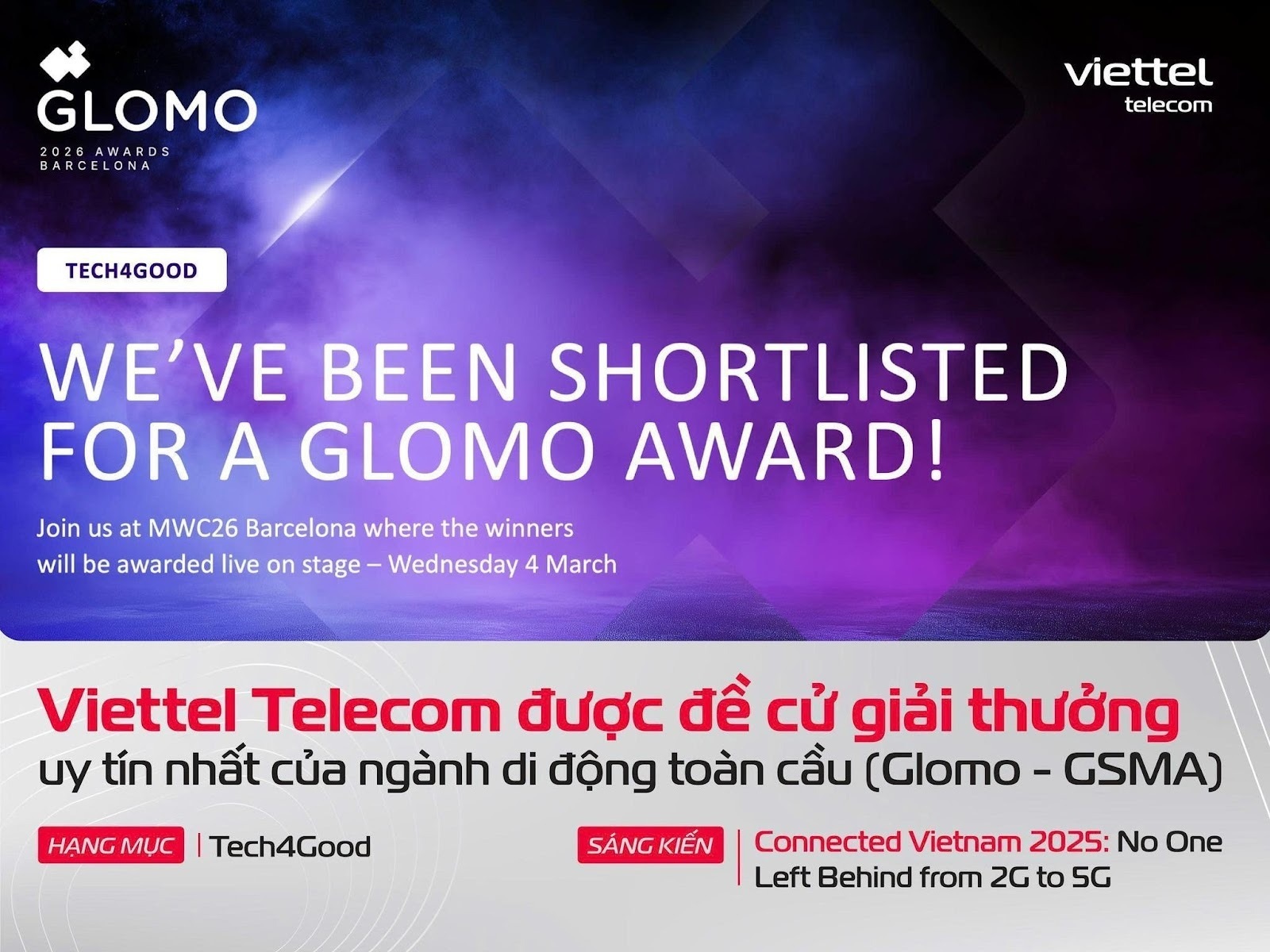 Viettel vào danh sách GLOMO Awards: Khi thu hẹp khoảng cách số trở ...