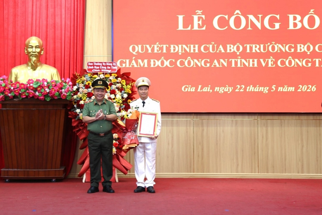 Bổ nhiệm Thủ trưởng Cơ quan Cảnh sát điều tra Công an tỉnh Gia Lai ...