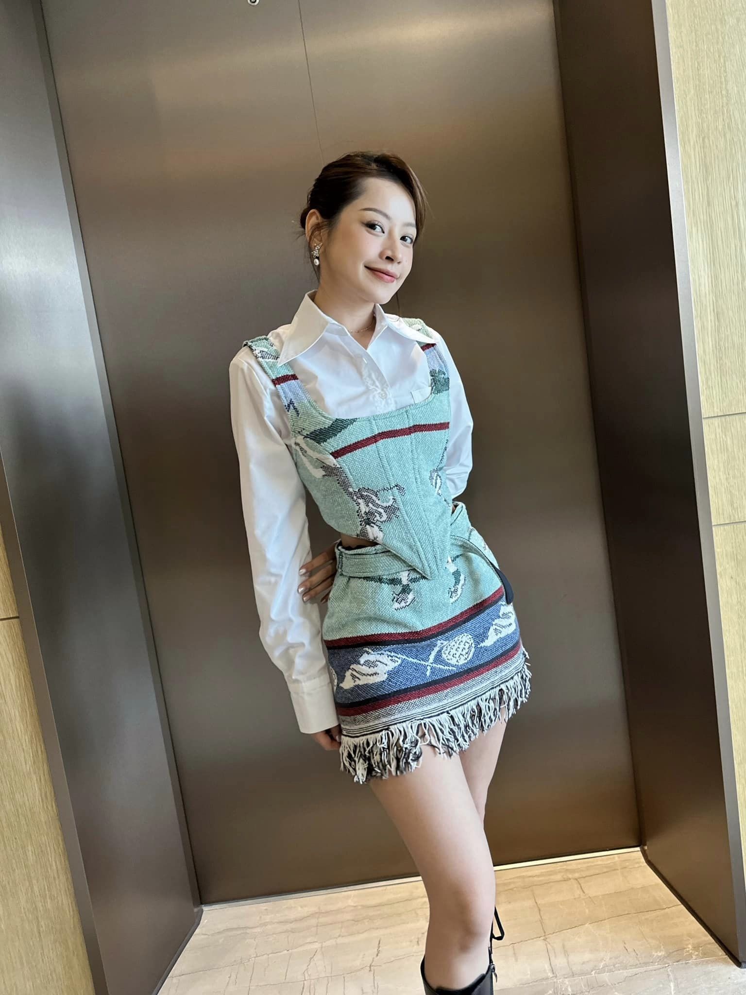 Chi Pu được khen mặc đẹp, tôn dáng gợi cảm tại "Đạp gió 2023" | Báo Dân trí