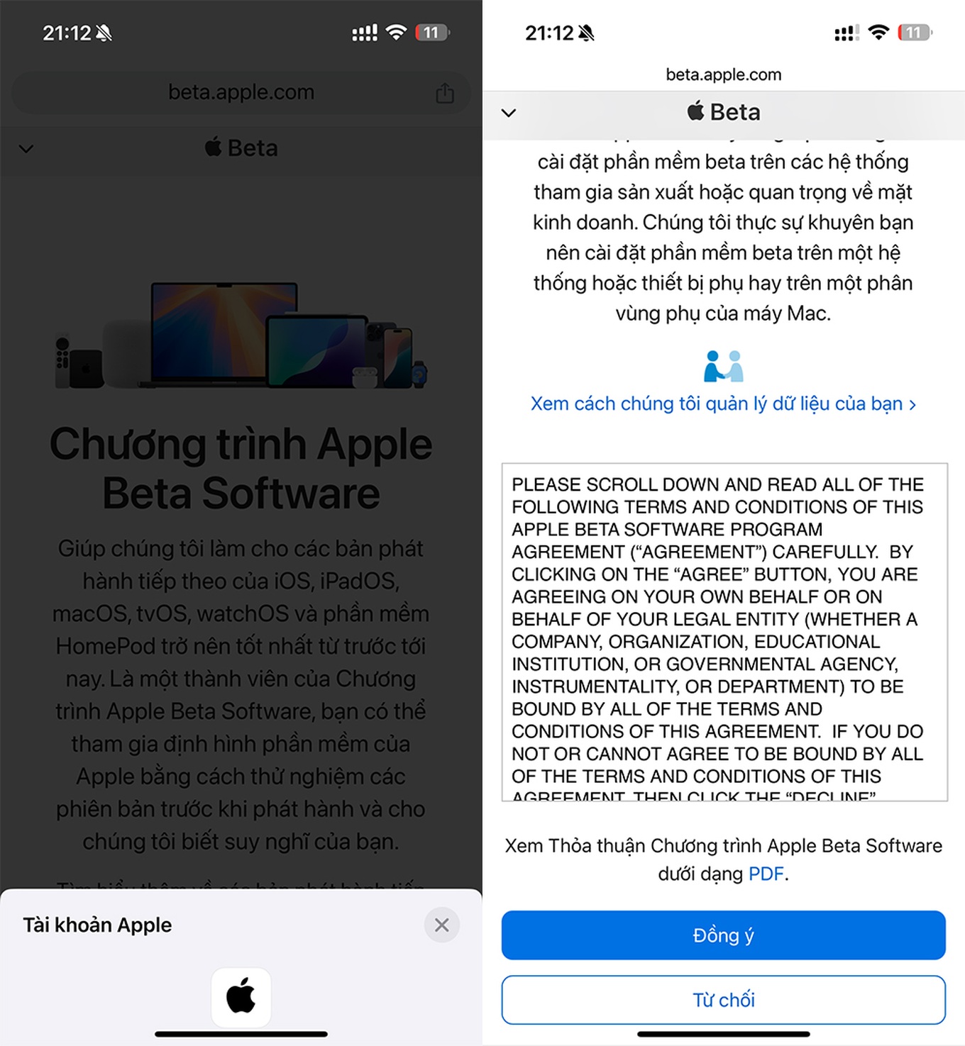 Cách cập nhật iOS 26.1 Beta để sử dụng Apple Intelligence tiếng Việt | Báo Dân trí