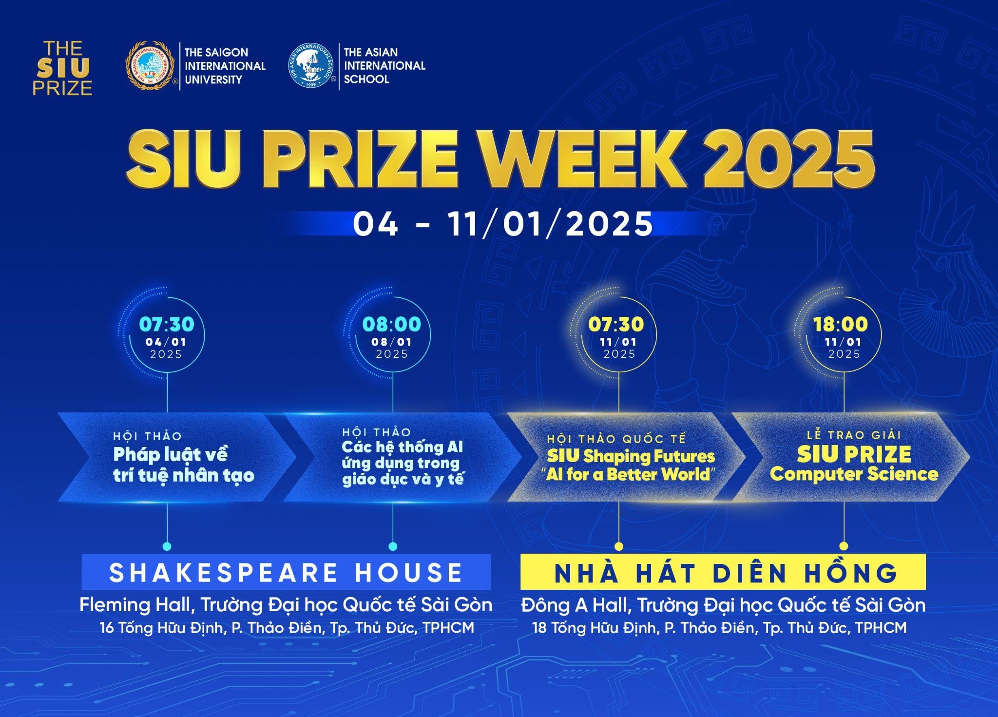 SIU Prize Week chào đón các diễn giả tầm cỡ thế giới | Báo Dân trí